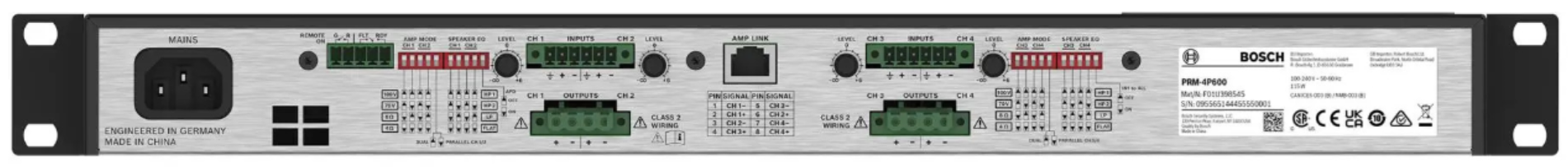 Bosch Introduces New Power Amplifier PRM-4P600 for SMB Installs ...